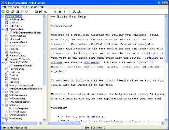 WikiPad – The wiki type note taking application
